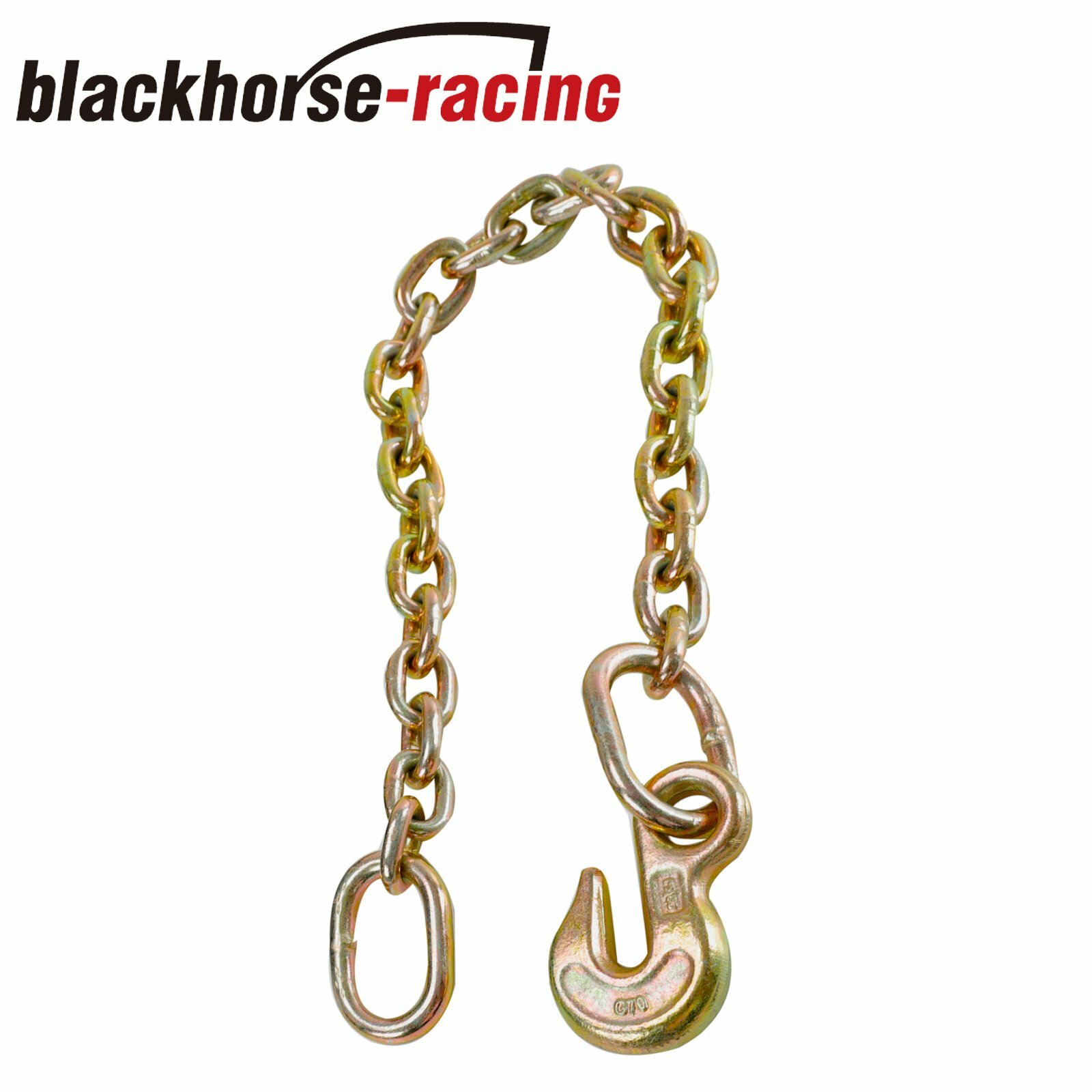 (2) 3/8" X2' Tow Chain w/Snatch Block Sheave 2Ton Truck Rollback ...