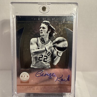 2012-13 Totally Certified George Karl #12 Signatures Totally Gold Auto ...