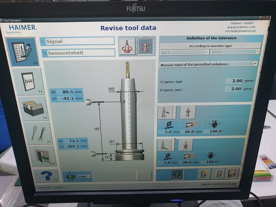 HAIMER Tool Dynamic TD 2009 Comfort balancing machine | eBay