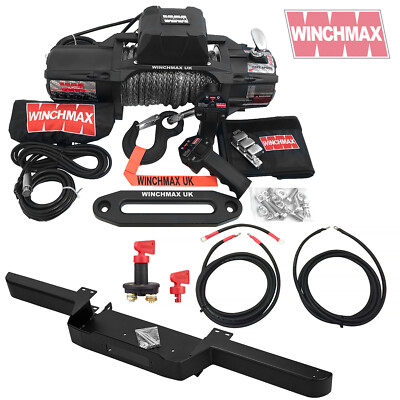 LAND ROVER DEFENDER WINCH + WINCH BUMPER + WIRING KIT + ISOLATOR COMBO ...
