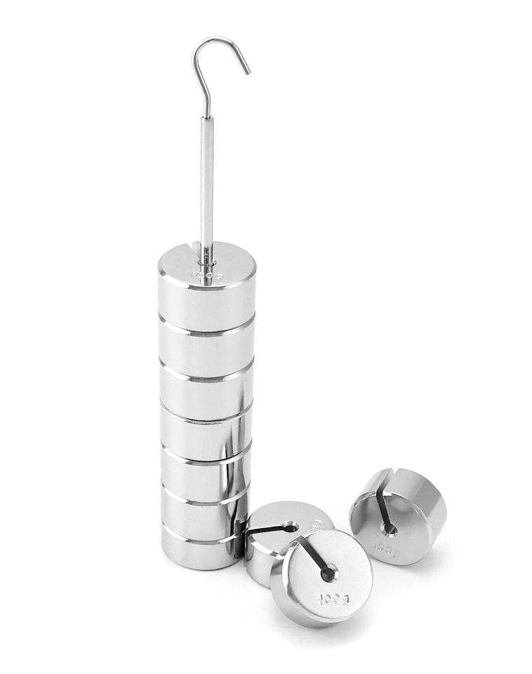 Lab Slotted Mass Set, Chromium-Plated Metal Slotted Weights, One Set ...