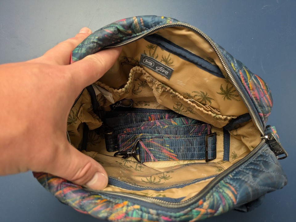 Lug Jive Tropical Multicolor Quilted Crossbody Bag | eBay
