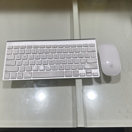 Apple Magic A1314 Aluminum Bluetooth Wireless QWERTY Keyboard W mouse ...