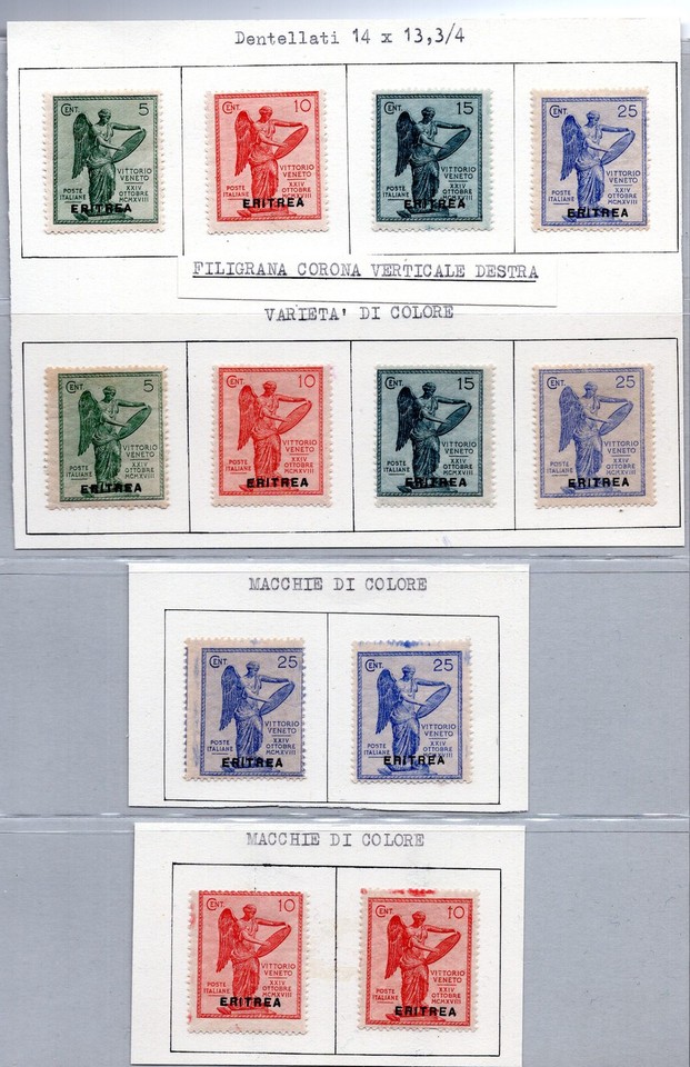 Colonie It. - Série Victoria collection de spécialisations - MH | eBay