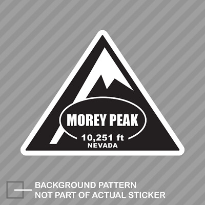 Morey Peak Sticker Decal Vinyl nevada summit peak mountaineering hiking ...
