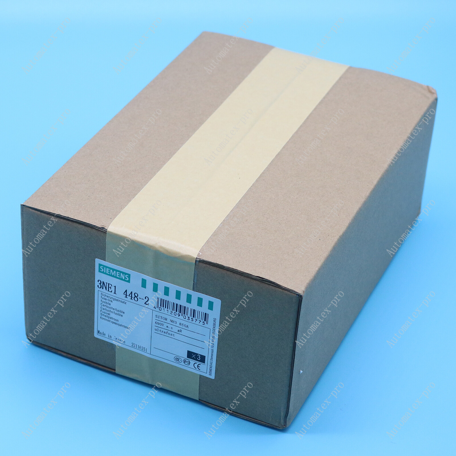 New SIEMENS 3PX/BOX 3NE1448-2 3NE1 448-2 850A 690V One year warranty ...