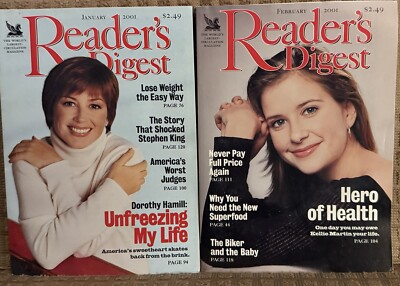 2001 January February READER'S DIGEST MAGAZINE Vintage History Short ...
