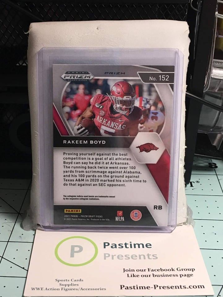 2021 Prizm Draft Picks #152 Rakeem Boyd Green Prizm RC Arkansas (A) | eBay