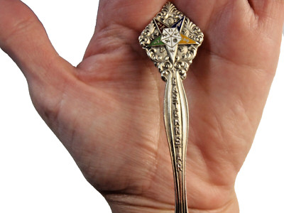 Antique Sterling Silver Souvenir Spoon, Boone, Iowa Eastern Star ...