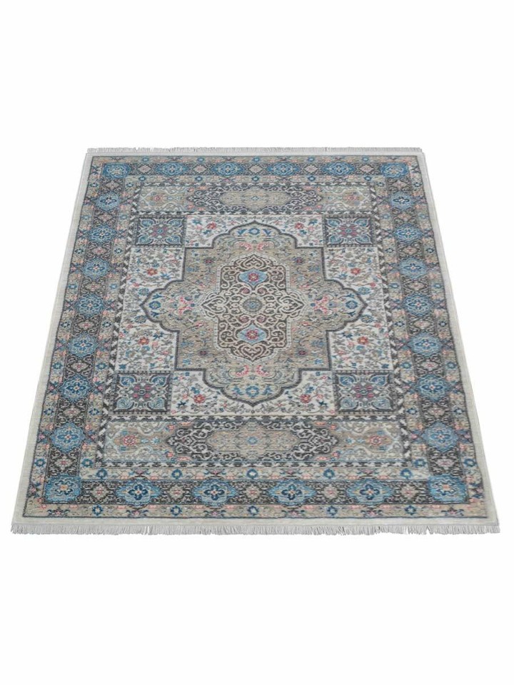 Machine Woven Cross Weave Polyester Area Rug Oriental Multicolor BBH ...