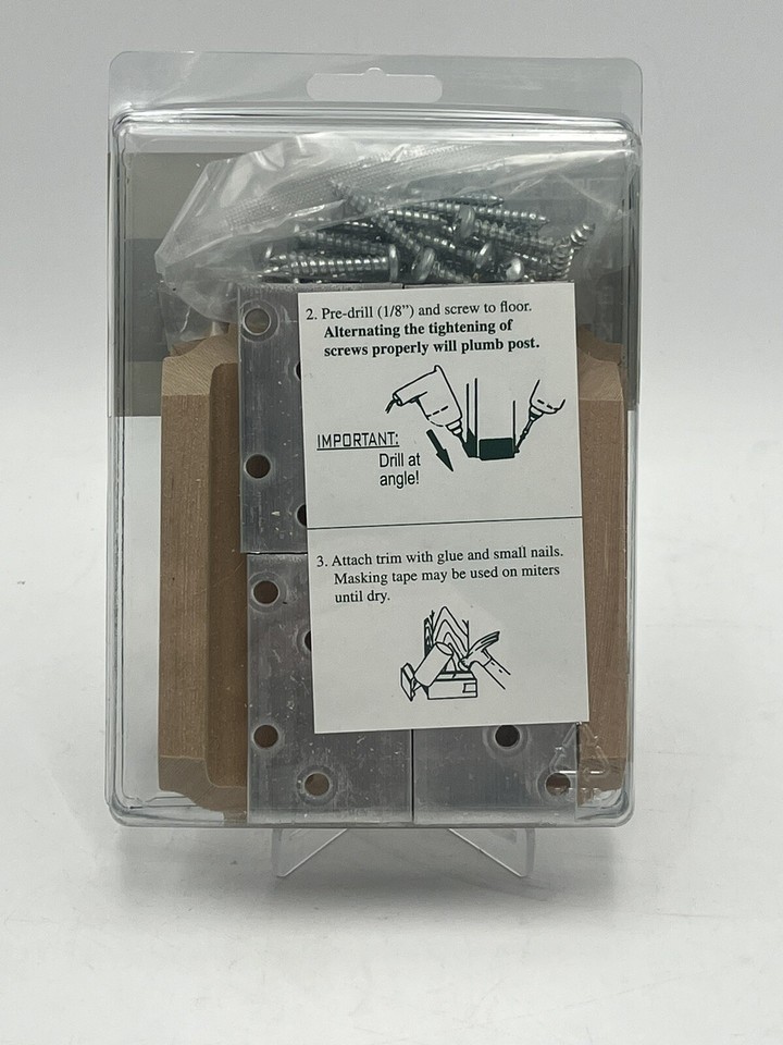 Newel Kit Post Mounting Fastener Kit 3-1/4" Hemlock UBS Zinc Plated ...