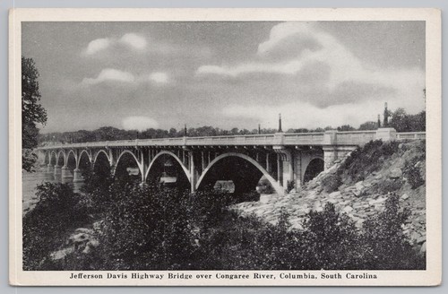 Columbia South Carolina~Jefferson Davis Highway Bridge~Congaree River ...