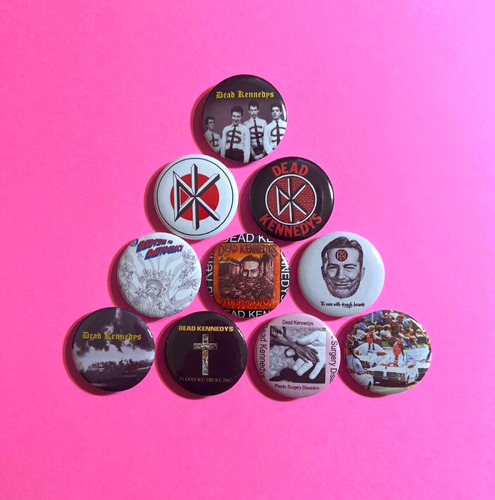 Dead Kennedys 1.25" Button Pin Lot of (10) Hardcore Punk Rock Jello ...