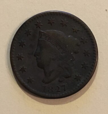 1827 Liberty Coronet Head Large Cent | eBay