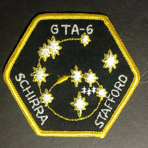 Vintage NASA (Gemini) GTA-6 Schirra Stafford Embroidered Patch | eBay