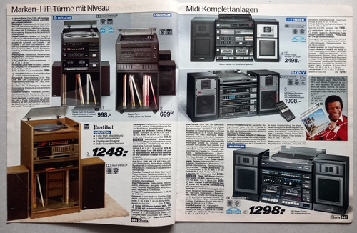 1985 HI-FI Audio Players Turntables Magazine Catalog Print Ads 20 Pages ...