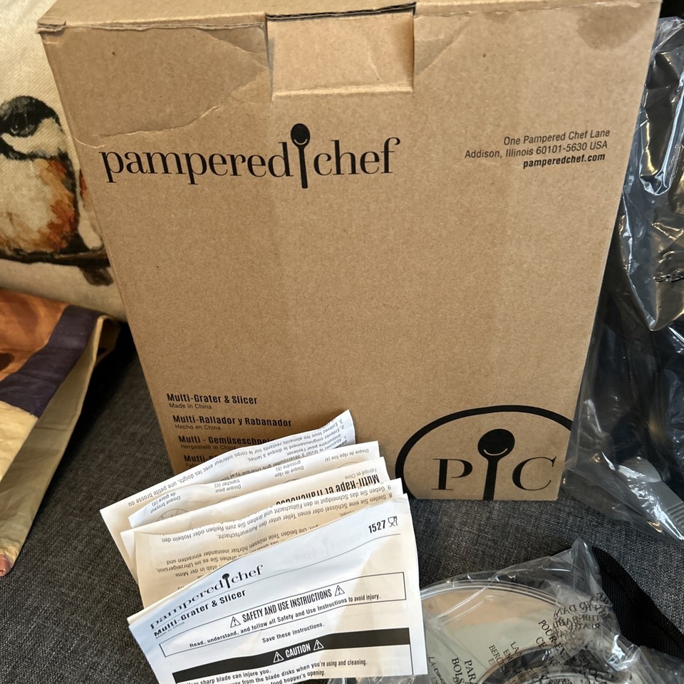 Retired The Pampered Chef Multi Grater and Slicer #1527 New In Box | eBay