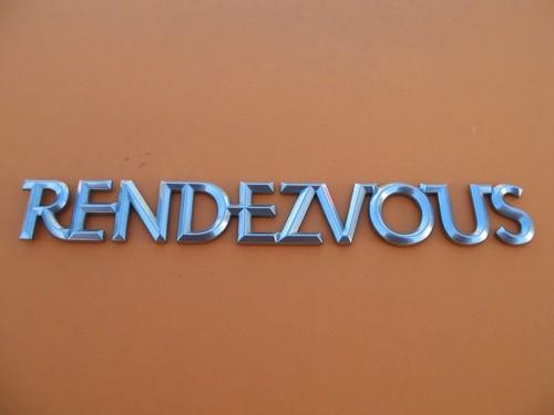 02 03 04 05 06 BUICK RENDEZVOUS REAR SILVER EMBLEM LOGO BADGE SIGN ...