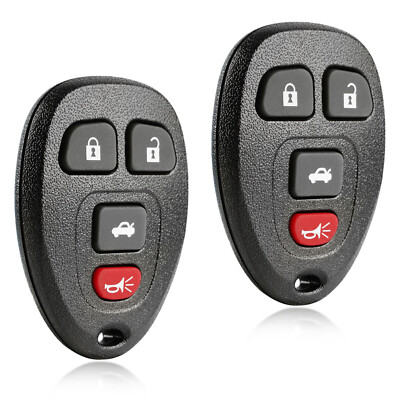 2 Remote 4-Button Black Key Fob for 2004 2005 Chevrolet Malibu Maxx ...