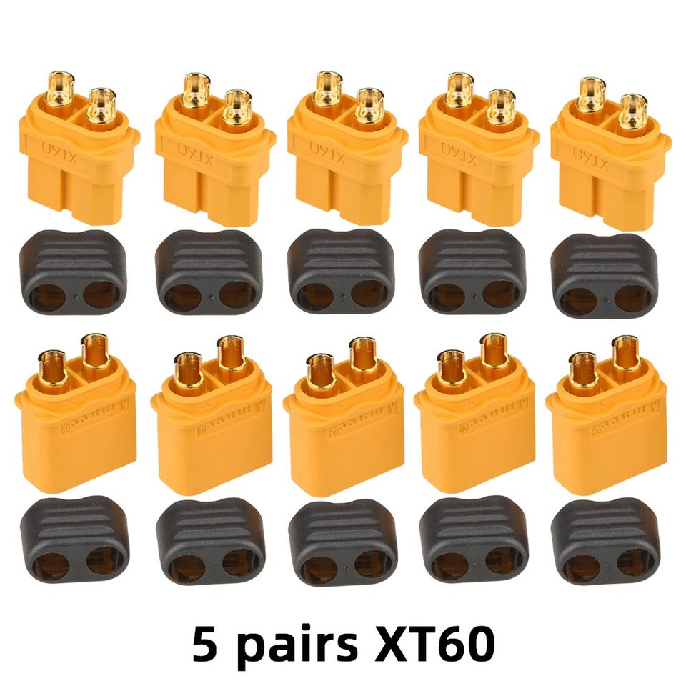 10 PCS Amass XT60 Female&Male Connector Plugs XT60 Connectors XT60H For ...