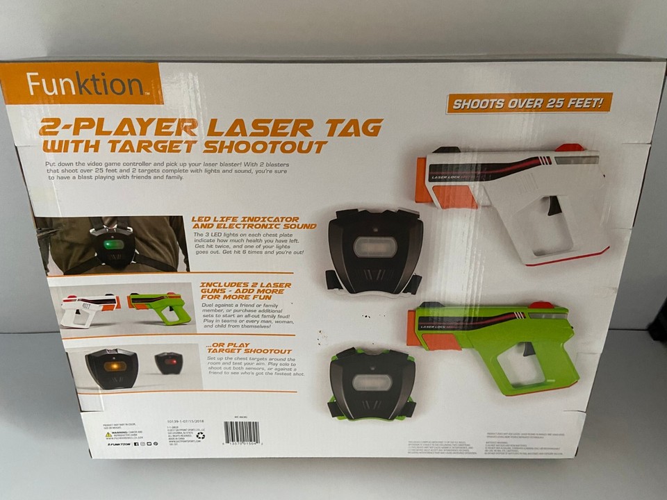 Funktion 2-Player Laser Tag with Target Shootout Detachable Chest ...