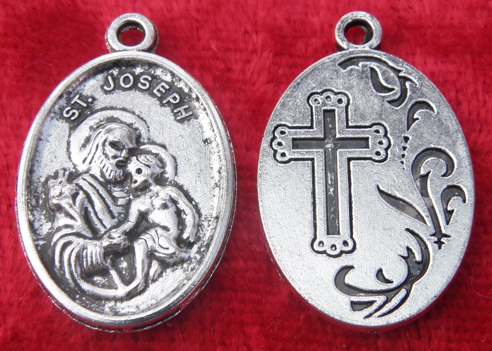St Joseph Pendant Necklace 18" or 24 Inch Chain Saint Yosef Catholic ...