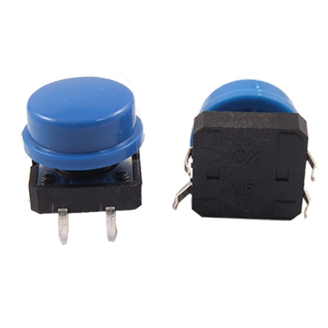 20 x Momentary Tact Push Button Switch 4 Pin DIP Through Hole ...