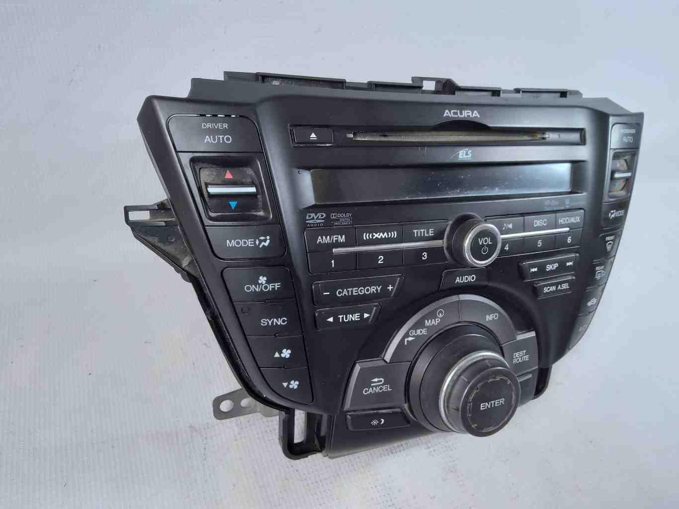 2012 Acura TL Radio Audio Receiver Control Panel NAV System OEM 39100 ...