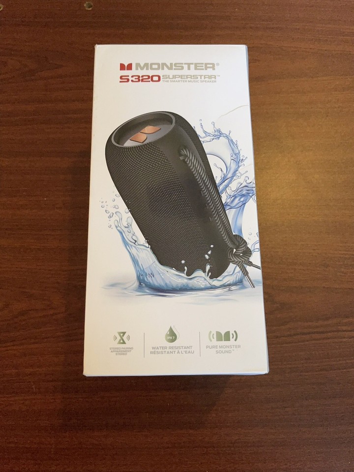 Monster S320 Bluetooth Speaker 40W True Wireless 360° Stereo Sound IPX7 ...