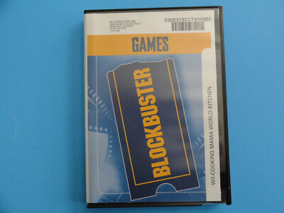 NINTENDO WII COOKING MAMA WORLD KITCHEN BLOCKBUSTER VIDEO RENTAL CASE ...