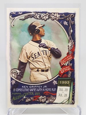 2023 Topps Allen & Ginter Ken Griffey Jr. Spotless Spans Insert #SS-20 ...