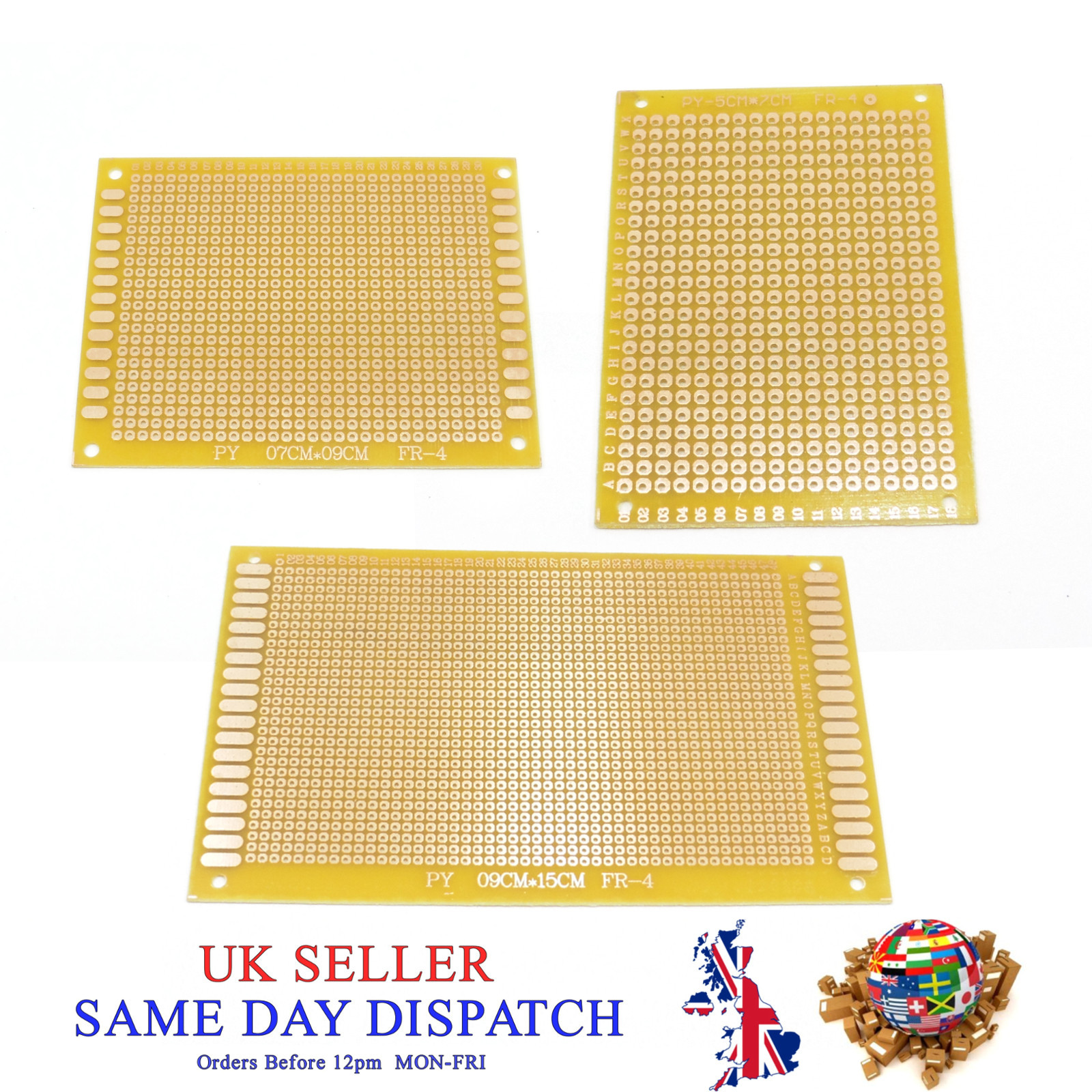 Single Side PCB Printed Circuit Strip board Prototype Board Fiberglass ...