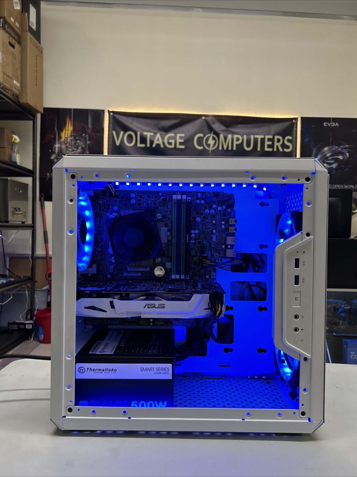 Custom ARGB Gaming PC Desktop Computer Intel I7 16GB 3TB 500GB SSD GTX ...