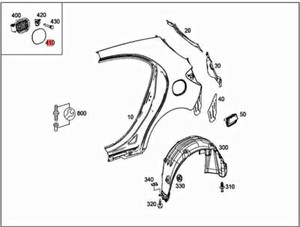 Genuine MERCEDES W176 A-CLASS W176 Paneling flap 1767570006 | eBay