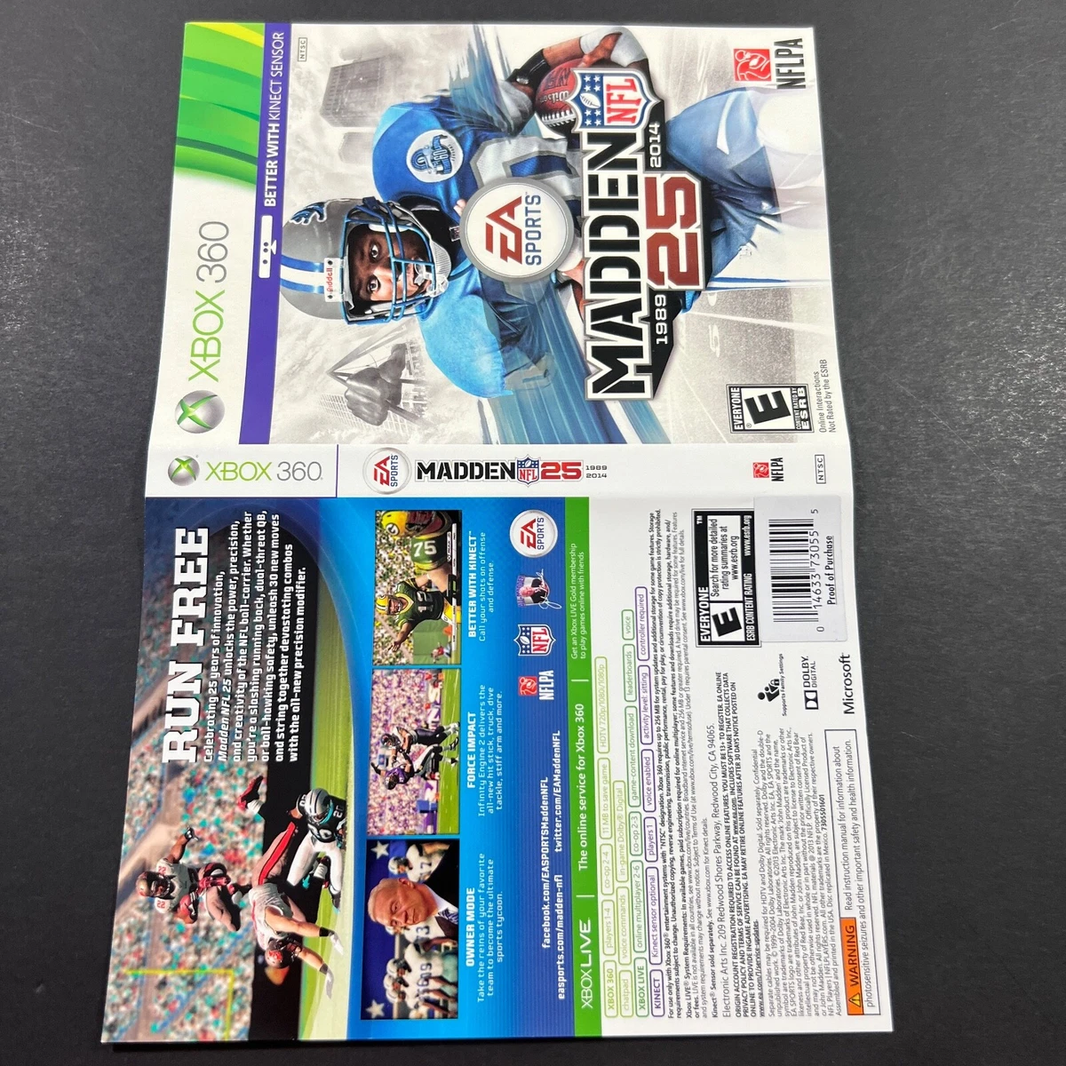 Madden 25 Xbox 360 Case