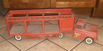BUDDY L WILD ANIMAL CIRCUS Wheels Pressed Steel Toy Truck Original 1960 ...