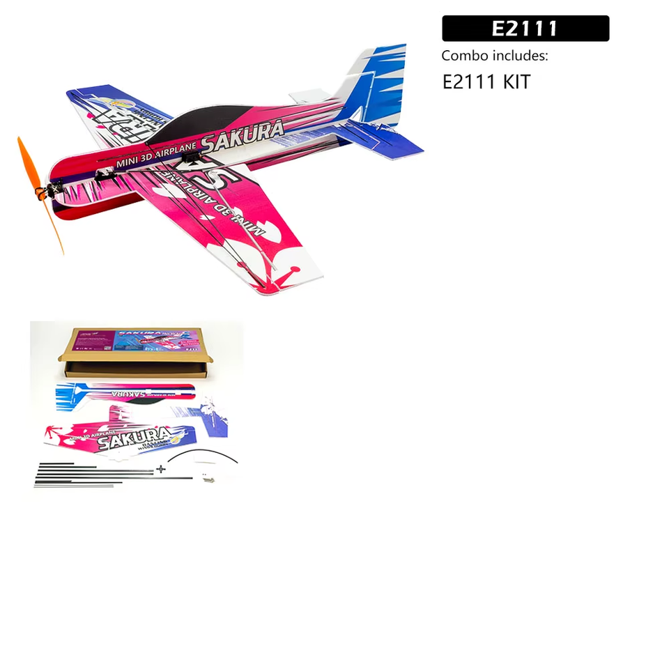 PP Magic Board Micro 3D Indoor Airplane SAKURA Lightest Plane KIT RC ...