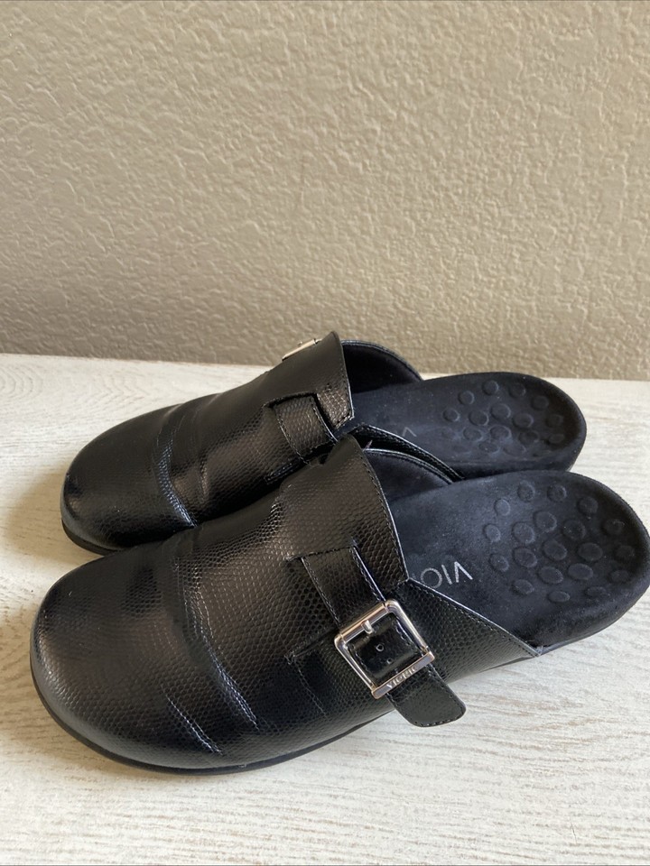 Vionic Mallory Mule Women Black Slip On Shoes Size 8 | eBay