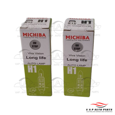 H1 Halogen Head Light P14.5s Globe 12V 55W Michiba Long Life x2pc ...