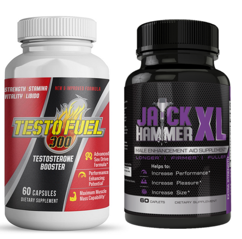 CYBER MONDAY SALE Testosterone Booster Stack Jackhammer XL / Testofuel ...