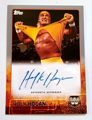 HULK HOGAN WWE LEGEND 2015 TOPPS SILVER AUTOGRAPH CARD SSP /25 HOBBY ...