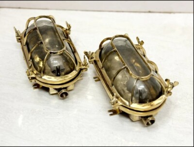 Nautical Solid Brass Marine Bulkhead Light Antique Ship Passageway ...
