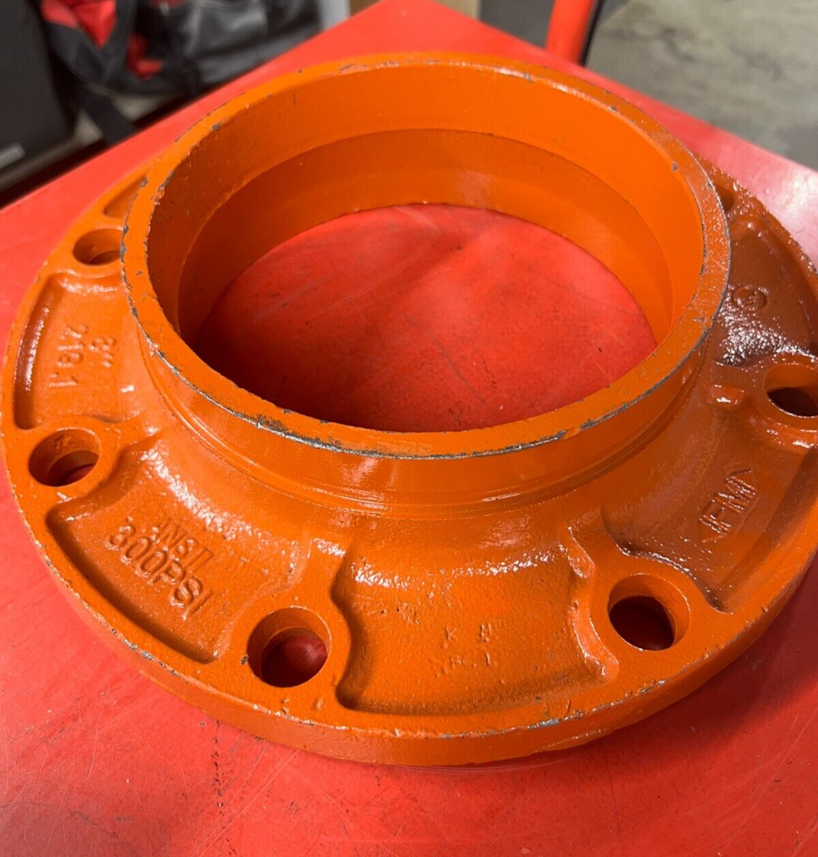 8" Rasco Flange Adapter GXFA1 8-Bolt Ductile Iron Hot Dipped Galvanized ...