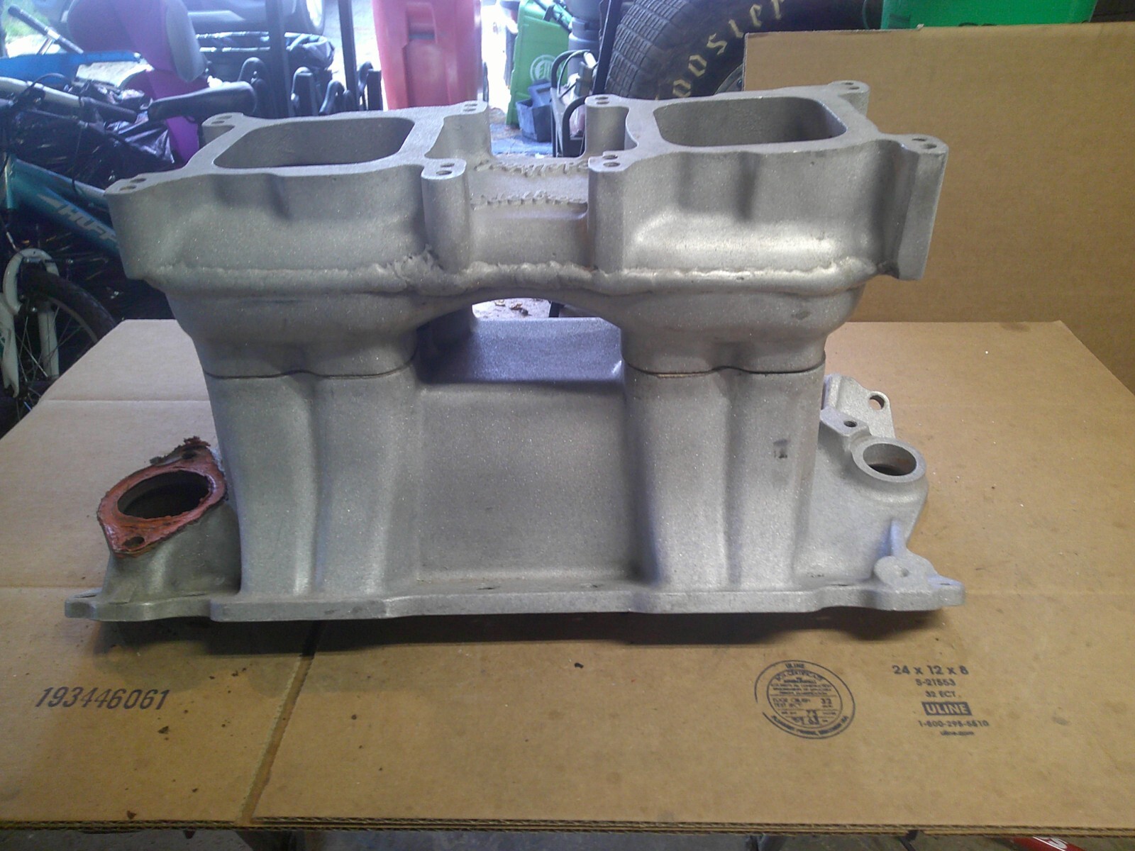 SBC TR1X tunnel ram intake hot rod gasser performance classic car ...