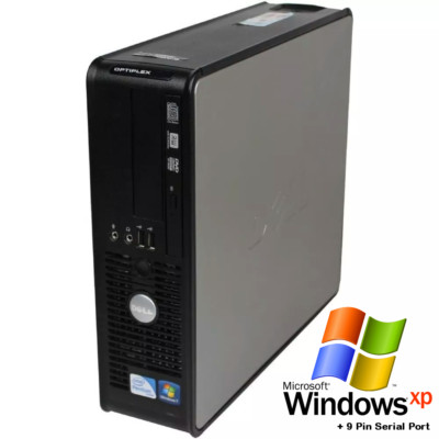 Dell 7xx Series Windows XP Pro SP3 Workhorse SFF PC + Parallel & Serial ...