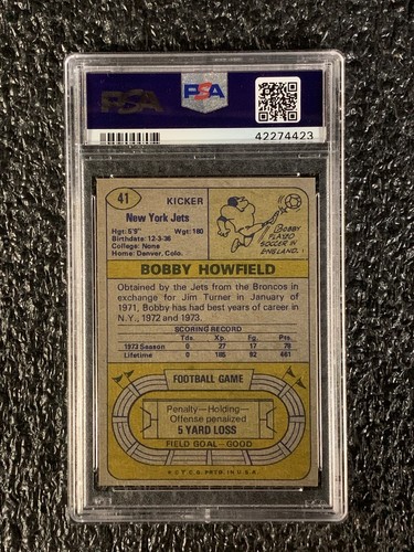 1974 Topps - Bobby Howfield #41 for sale online | eBay