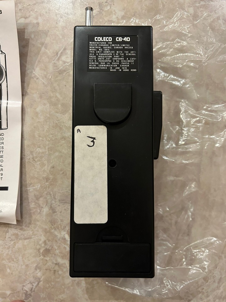 Vintage COLECO CB-40 Transceiver Base Station + 2 Walkie Talkie ...