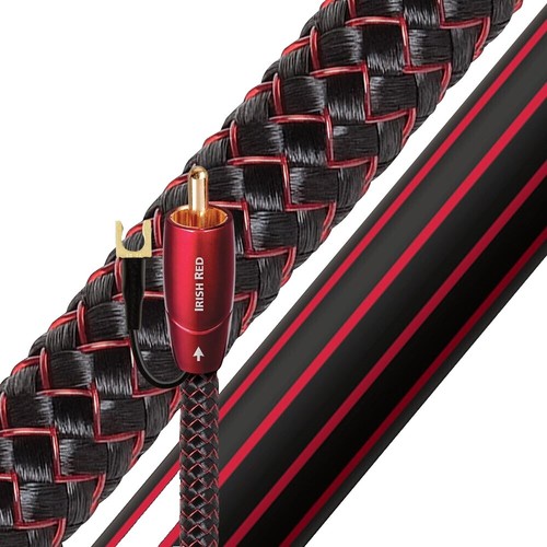 AudioQuest Irish Red Subwoofer RCA Cable; 2m Single Interconnect