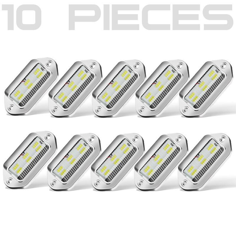 6 LED License Number Plate Light Side Lamp for Truck SUV Trailer Lorry ...