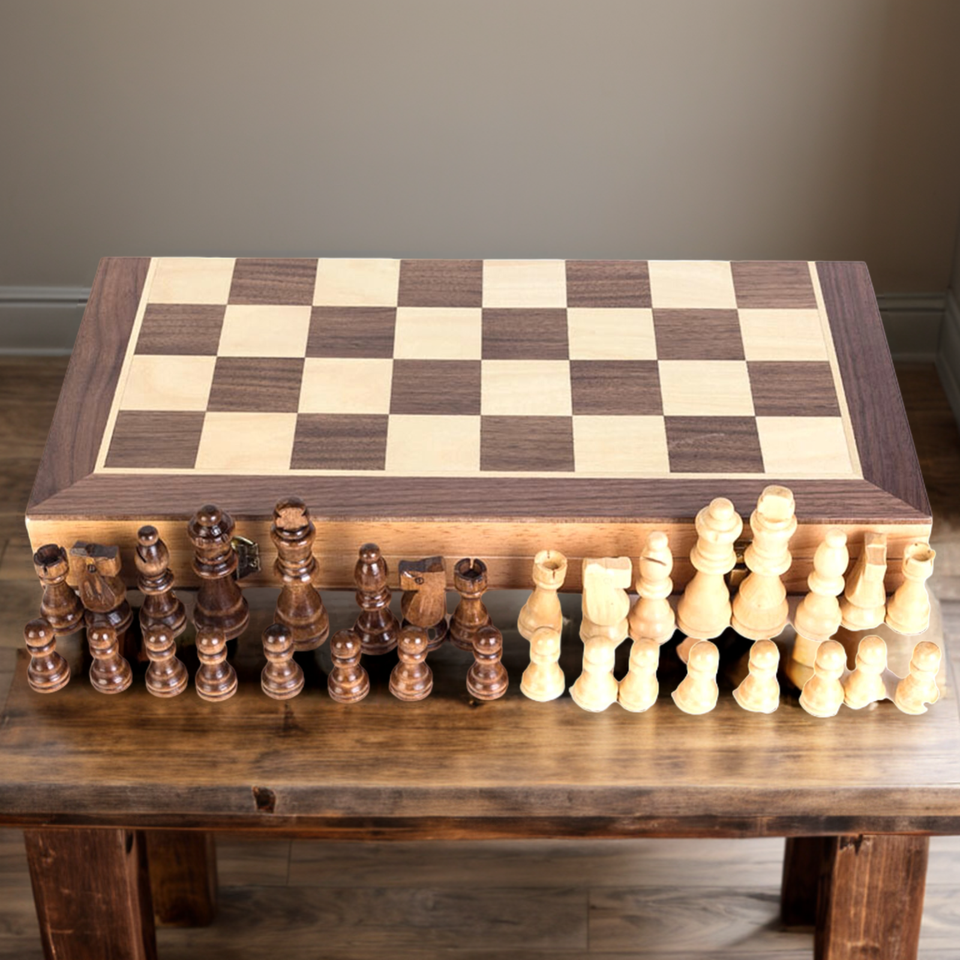 Chess Set Chess Board Game Kids Folding Chess Board 15 in Family Game ...